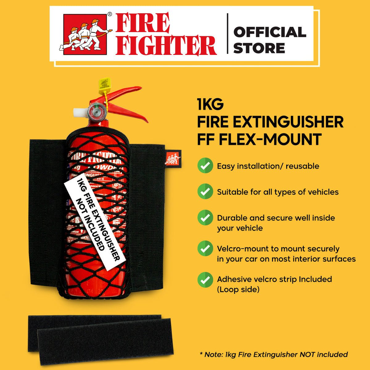FF Flex-Mount (Fire Extinguisher holder for car) – Fire Fighter Industry